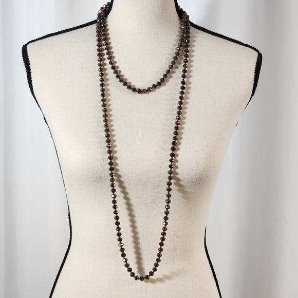 Source Unknown | Jewelry | Copperish Brown Crystal Strand | Poshmark